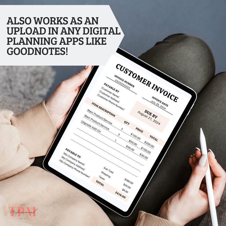 Editable Invoice Form, Order Invoice Template for Small Business ...
