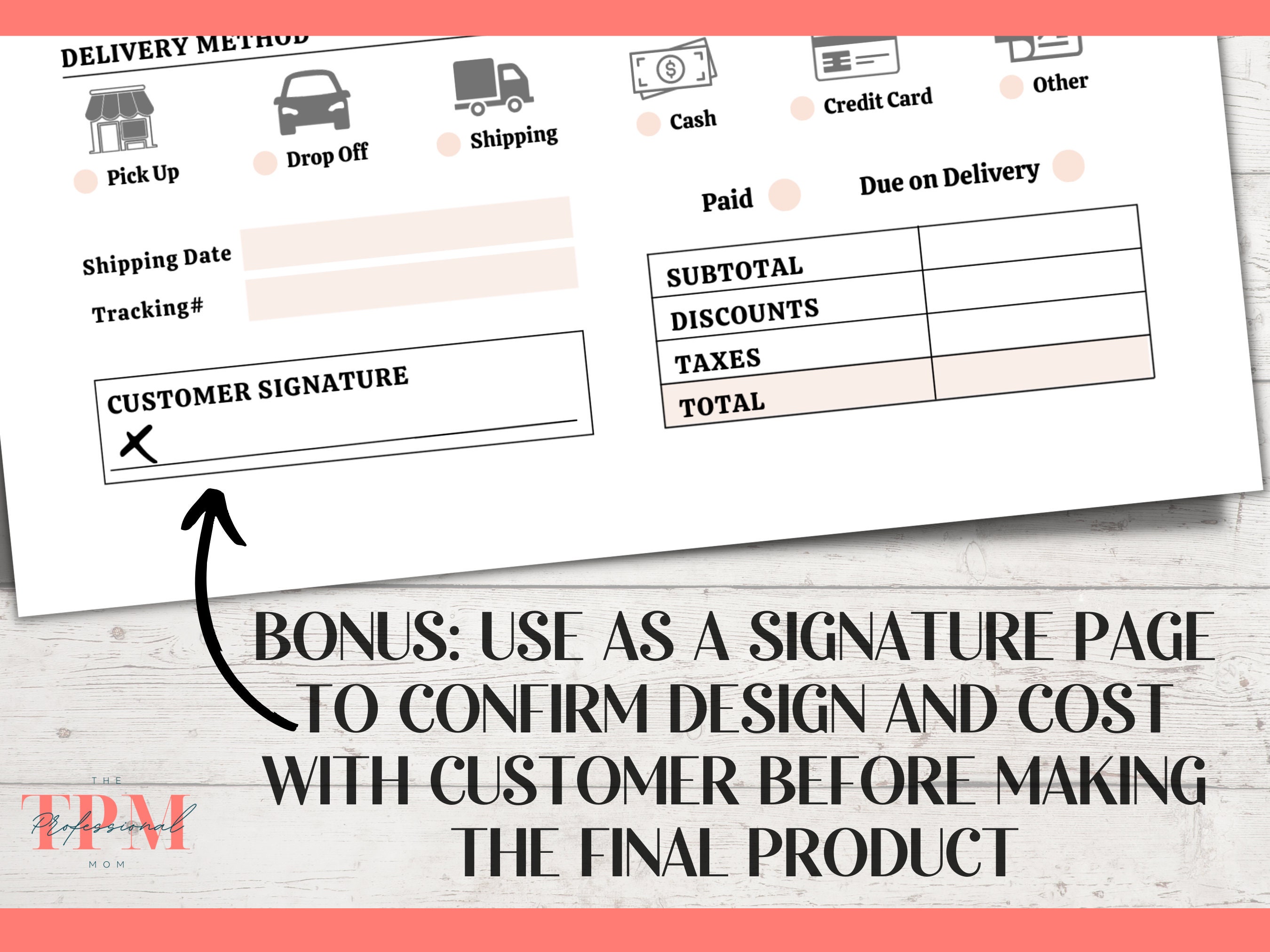 Handmade Seller Order Form Bundle, Editable Custom Craft Show Order ...