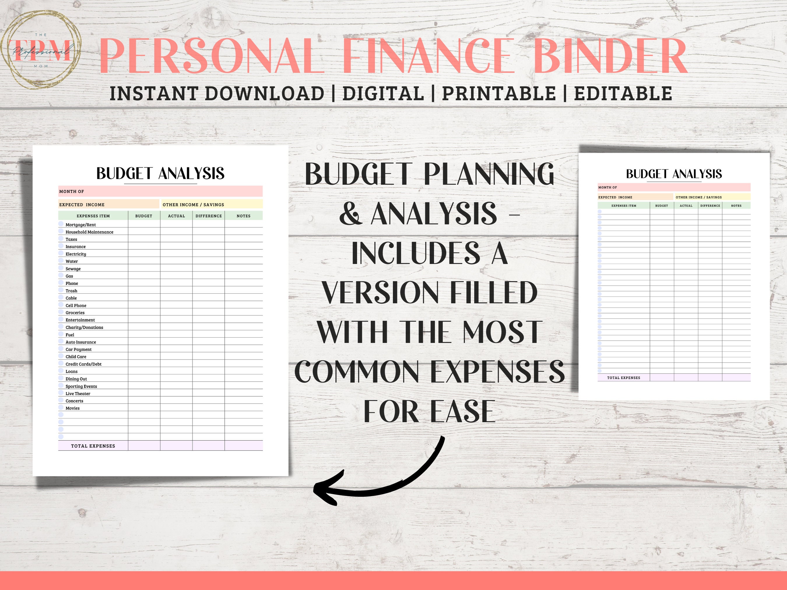 Personal Finance Digital Budget Planner Goodnotes PDF, Printable ...
