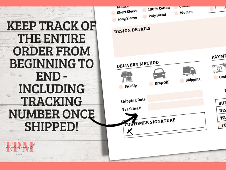 Custom Order Form Editable Template, Handmade Seller Order Forms, Canva ...