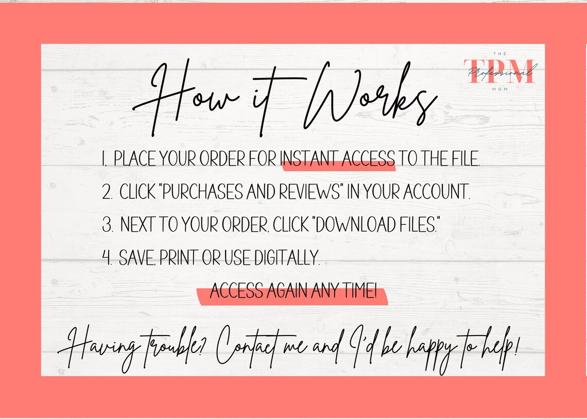 Checklist Printable Blank Template, Reusable Check List Pdf for Digital ...