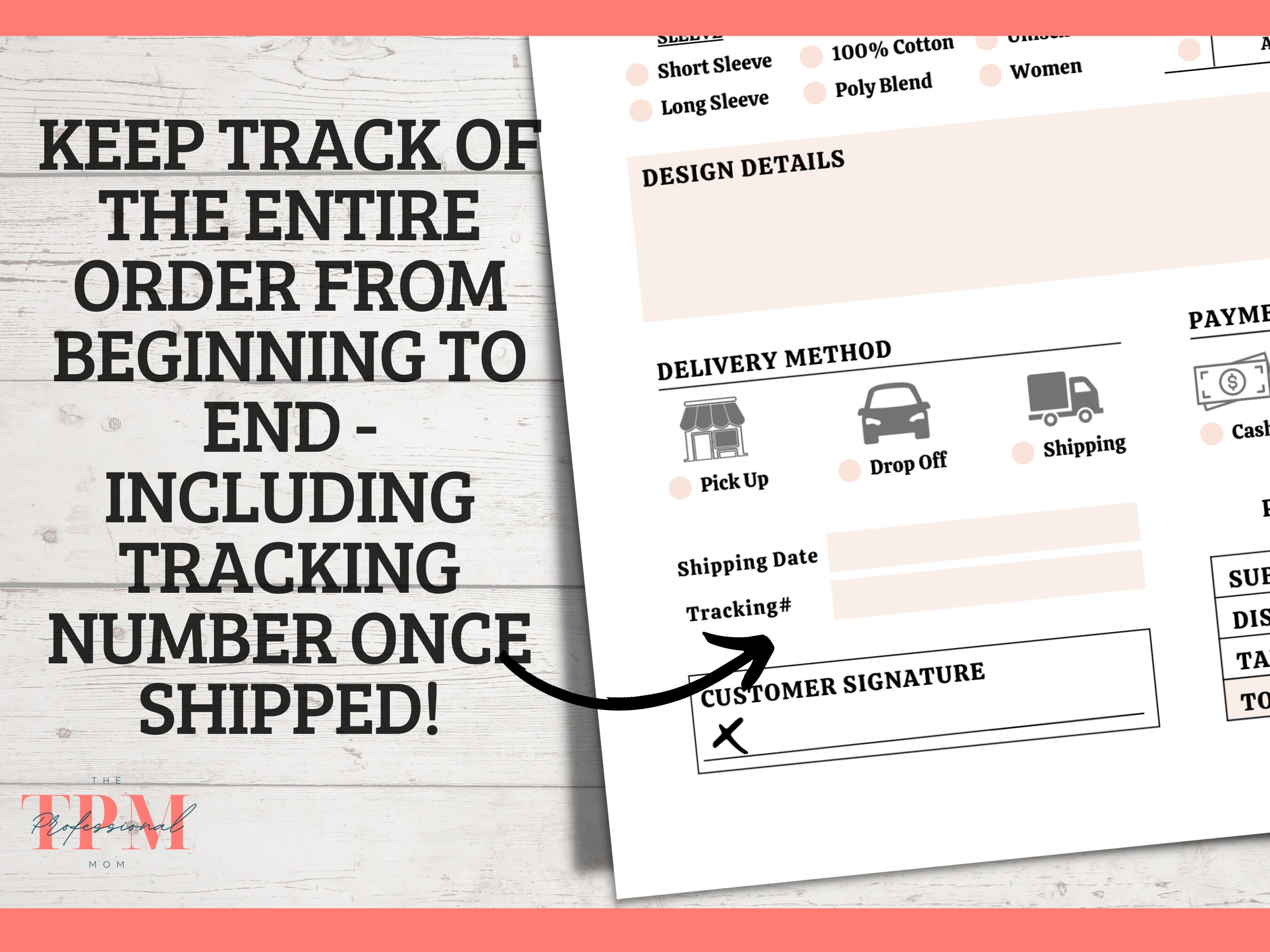 Custom Sign Order Form Editable Template, Canvas and Wood Sign Order ...