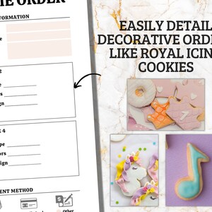 Editable Cookie Order Form Template, Custom Canva Bakery Business Menu ...