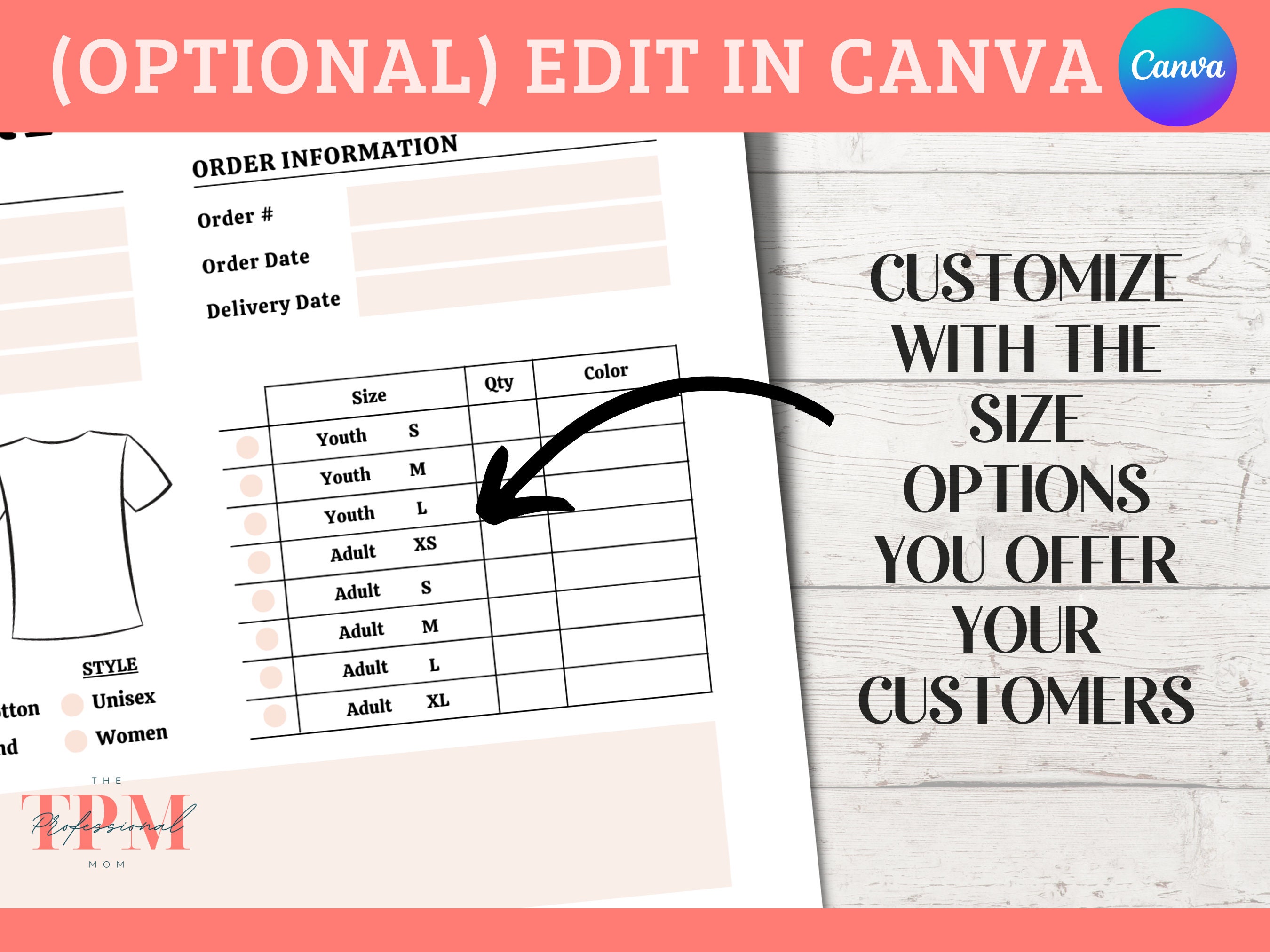 Handmade Seller Order Form Bundle, Editable Custom Craft Show Order ...