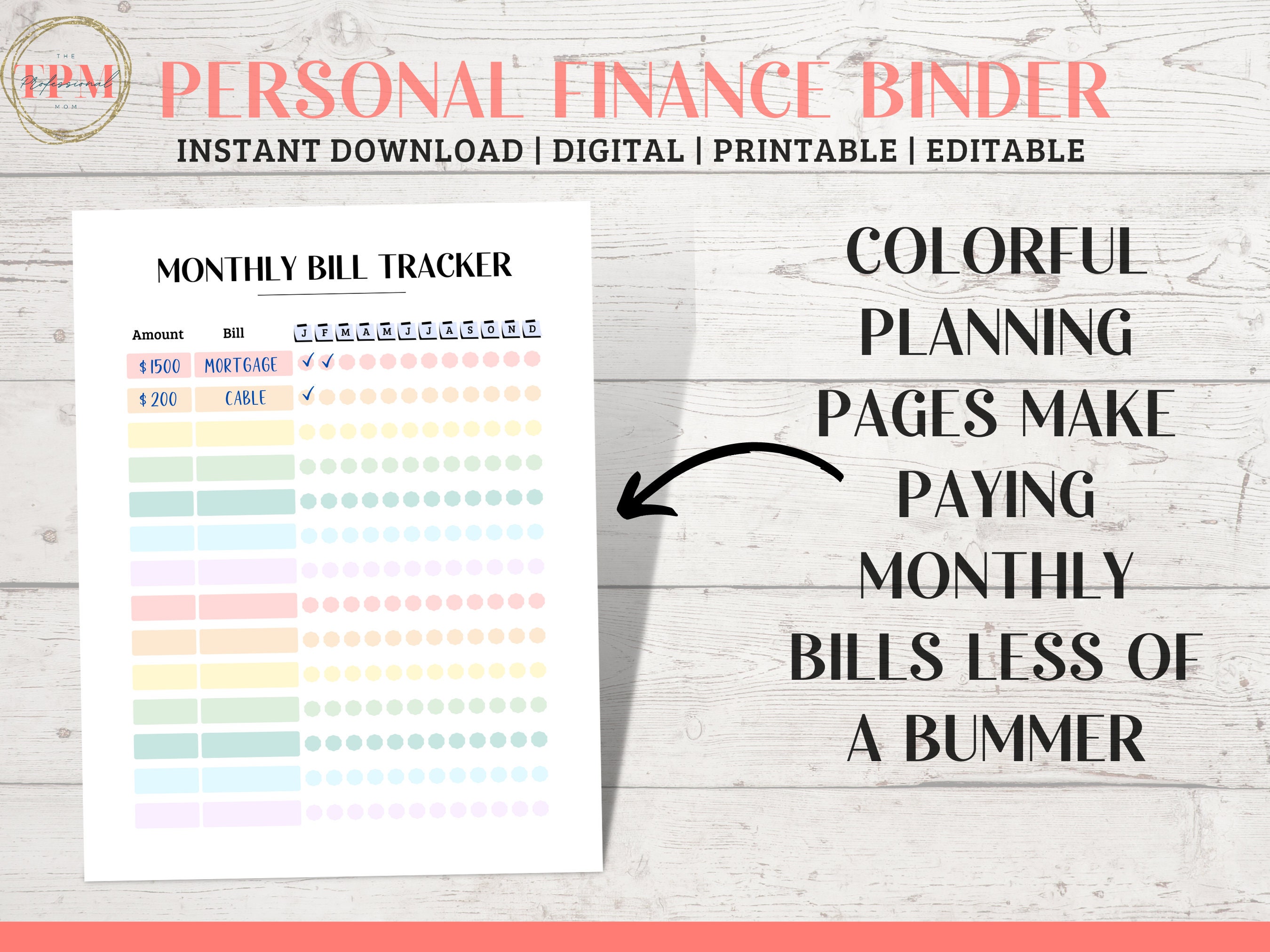 Personal Finance Digital Budget Planner Goodnotes PDF, Printable ...