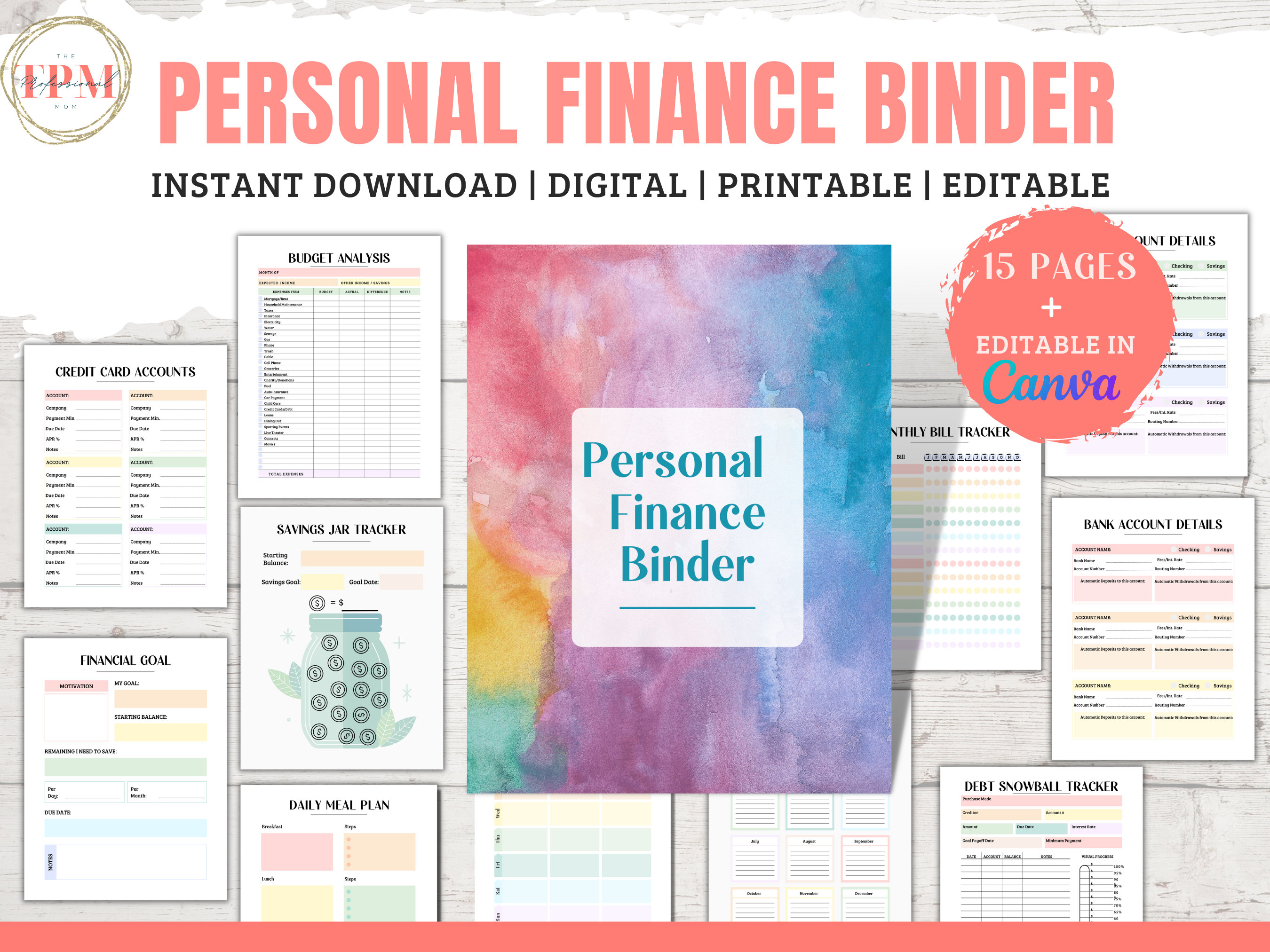 Personal Finance Digital Budget Planner Goodnotes PDF, Printable ...