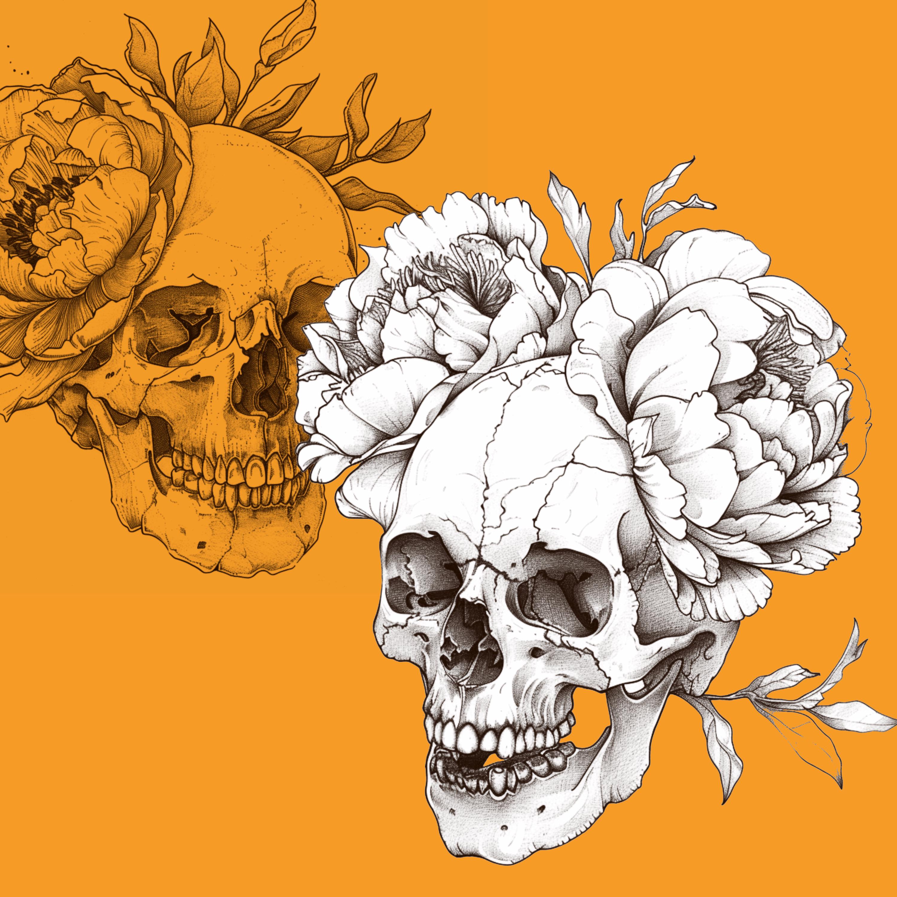 120+ Skull Stamp Brushes for Procreate & Photoshop (digital Brushes) - Etsy