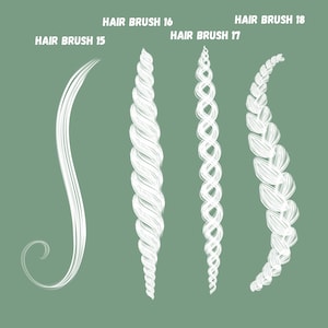 25 Hair Brushes for Procreate - Etsy