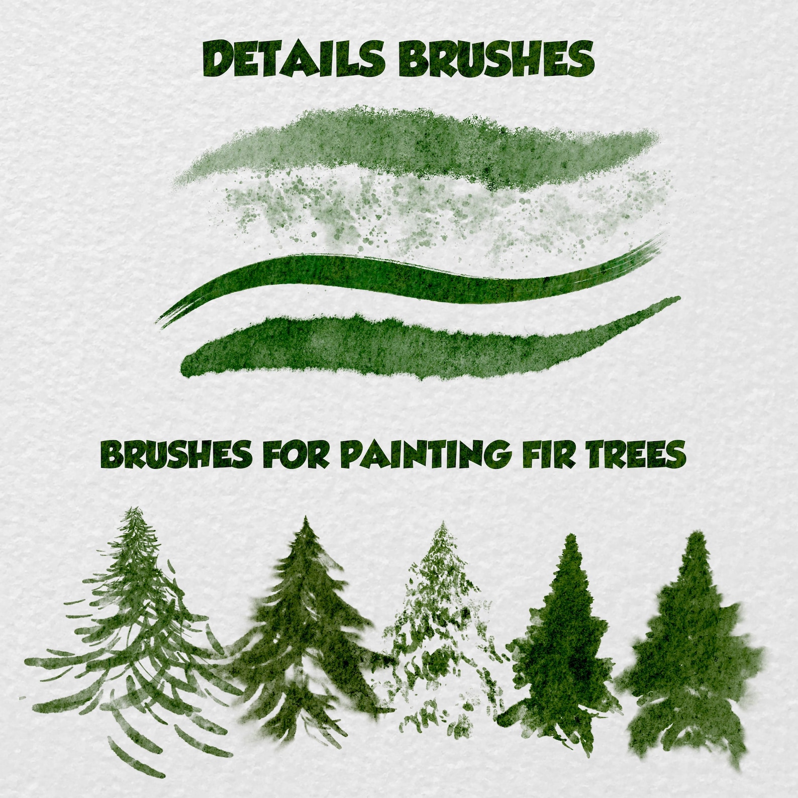 89 Watercolor Tree & Forest Brushes for Procreate (digital Download) - Etsy