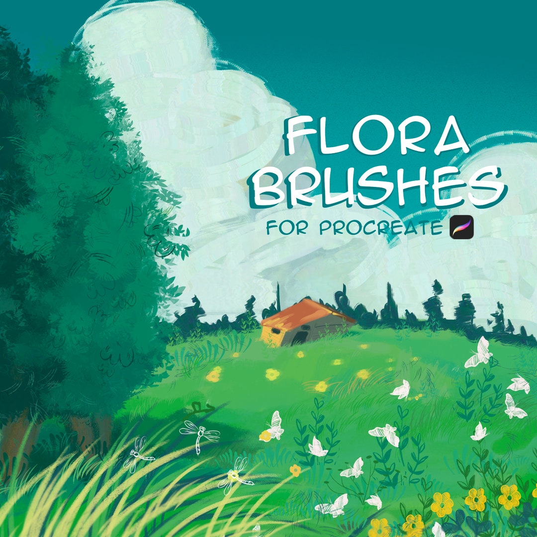 75 Procreate Plant Brushes: Foliage & Illustration Stamps (digital ...