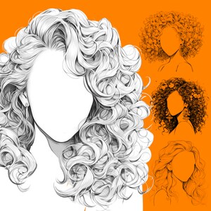 860 Hairstyle Stamp Brushes for Procreate (digital) - Etsy
