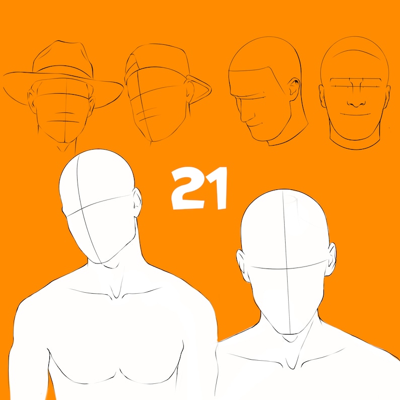 The Male Portrait Creator 330+ Stamp Brushes for Procreate - Etsy