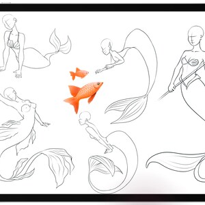 Stamp Brushes for Procreate, Procreate Mermaid - Etsy