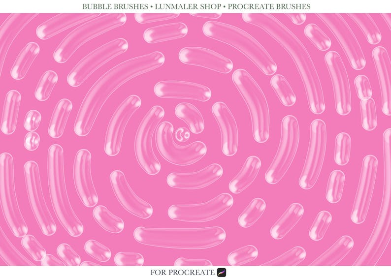 Bubble Outline and Stamp Brushes for Procreate. Anime Outline Design ...