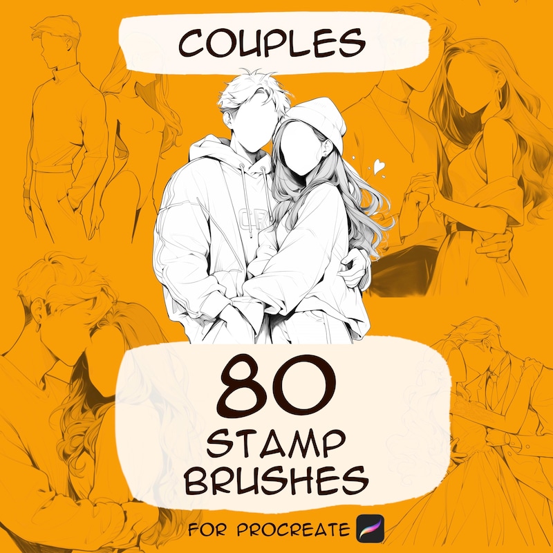 Anime Couple Pose Brush - Etsy