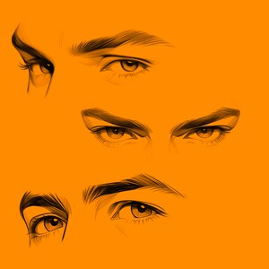 100 Male Eyes Stamp Brushes for Procreate (digital Download) - Etsy