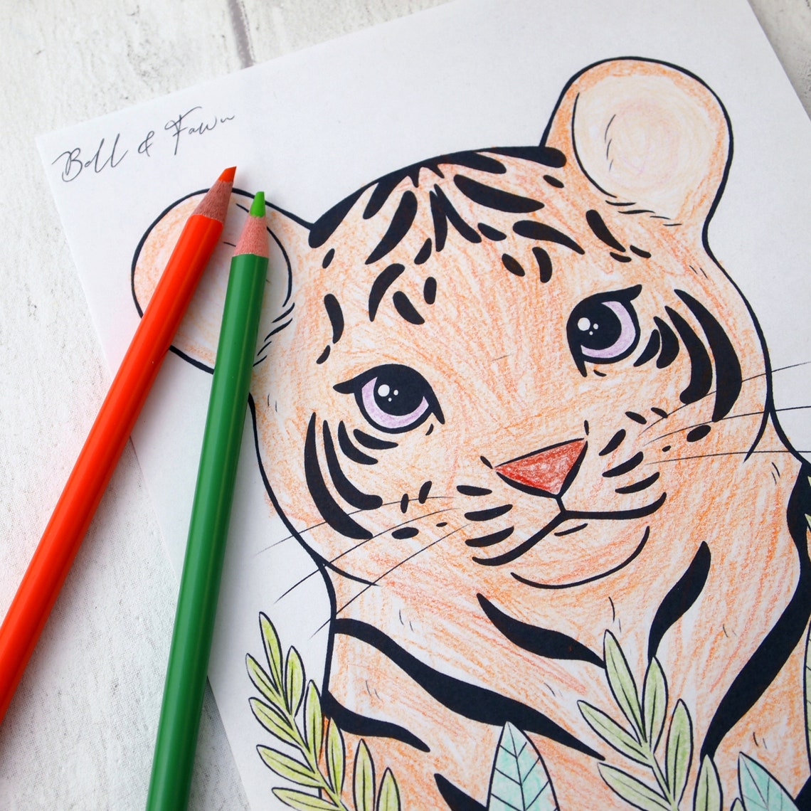 Printable Tiger Colouring Pages, Wildlife Inspired Colouring Sheets ...