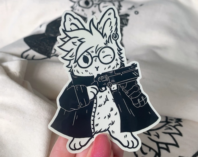 Vash Bunny Vinyl Sticker // Trigun // Anime Stampede Bunny // Cute ...