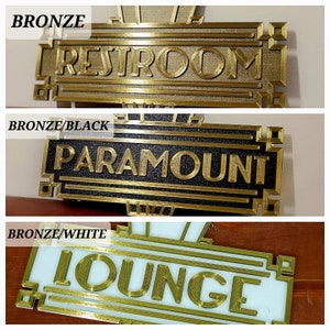 Custom Art Deco Sign | Decor | Home Art Deco | 3D Printed Decoration ...