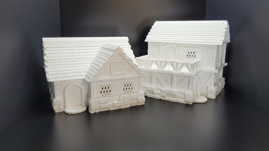 Fantasy Commoner House | D&D Miniature Building | Tabletop Set Piece ...