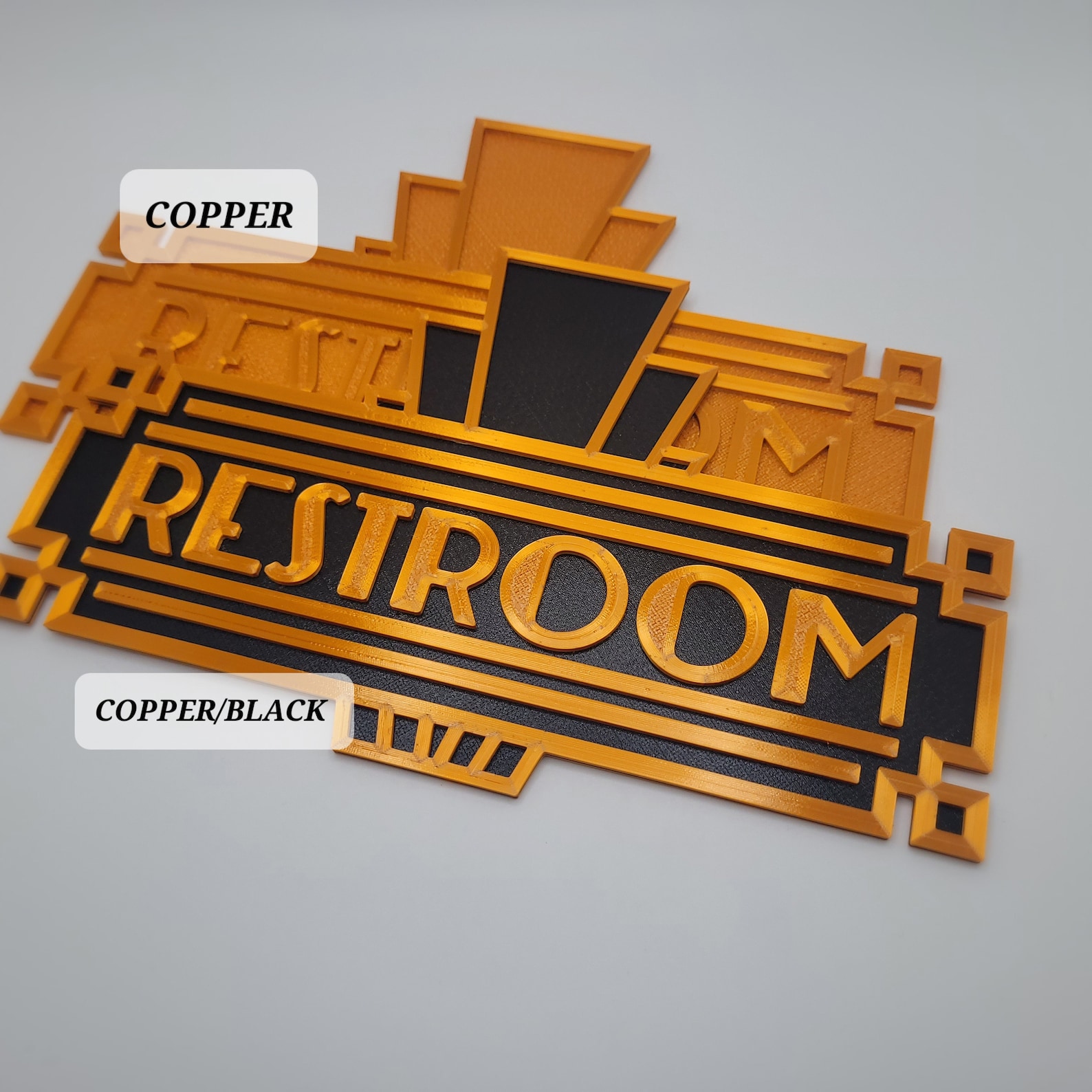 Custom Art Deco Sign Decor Home Art Deco 3D Printed Decoration Interior ...