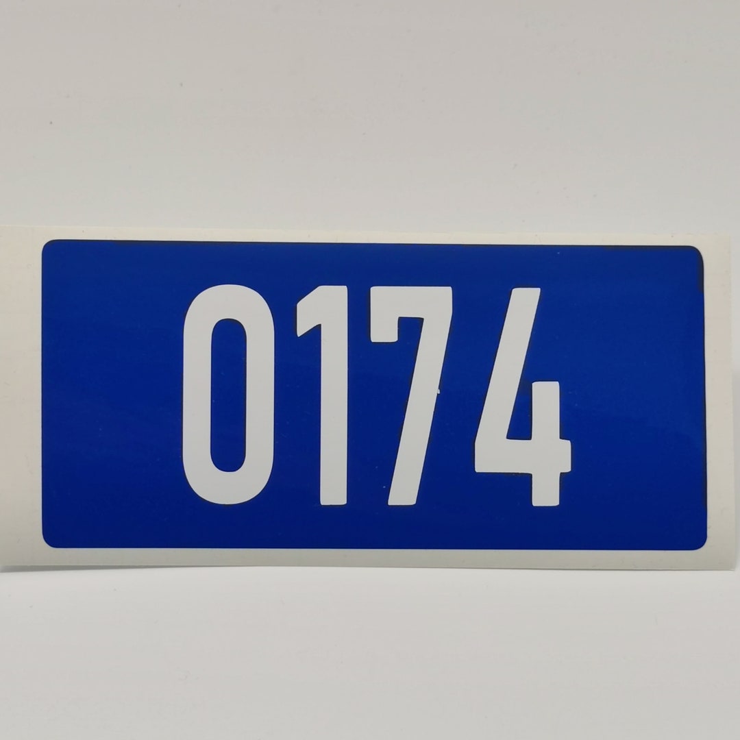 Sticker Set Serial Number Concession Number For Rental Cars In 15 X 7 sticker-set-serial-number-concession-number-for-rental-cars-in-15-x-7