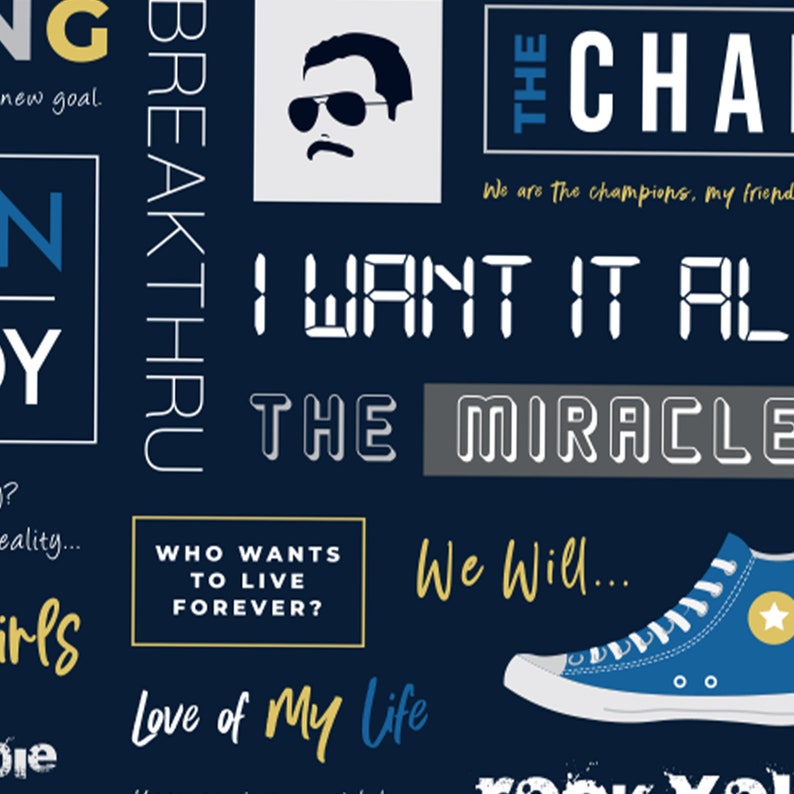 Queen Poster Print High Quality Print Bohemian Rhapsody Blue / A4 / A3 ...