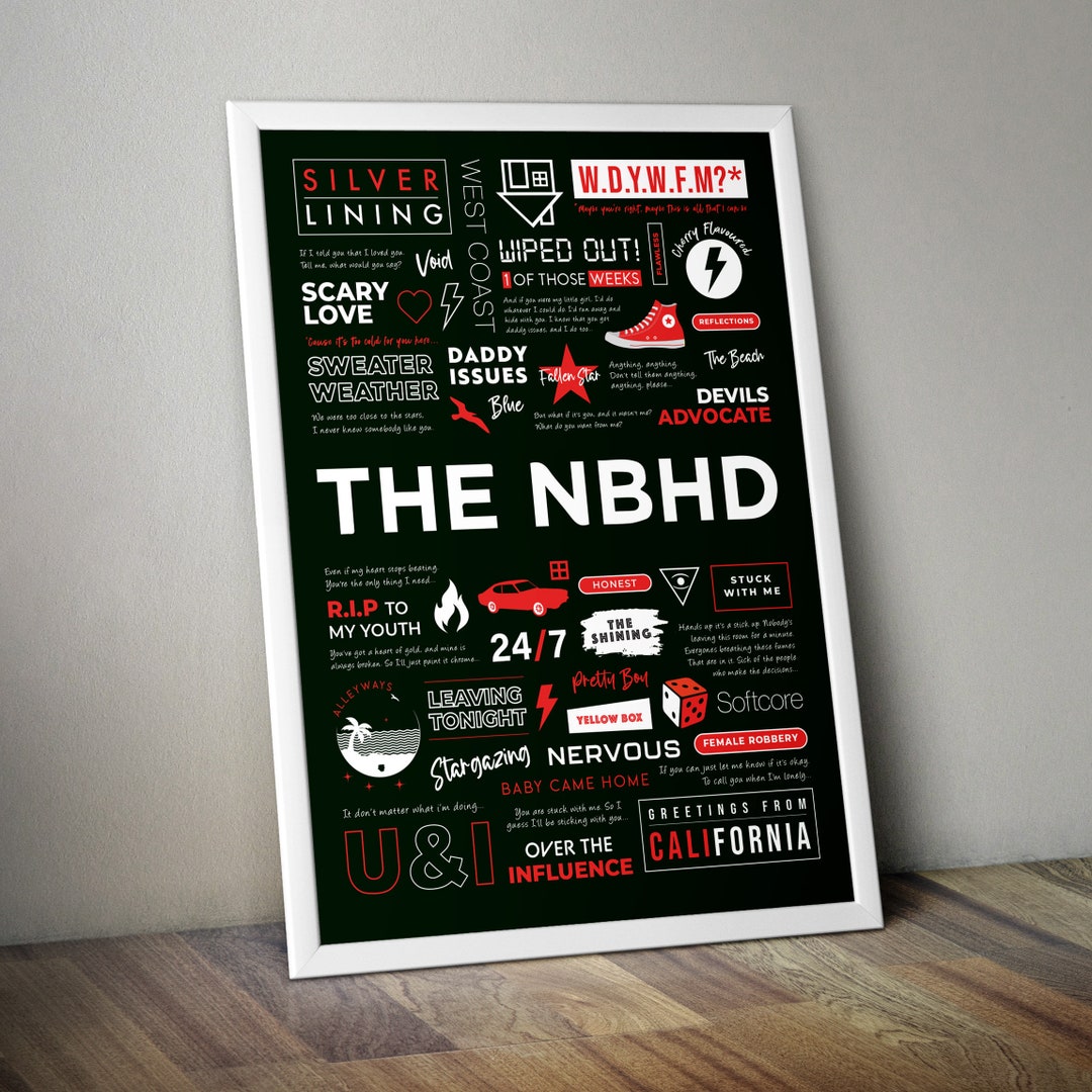 The NBHD Poster Print High Quality Softcore Green and Red Bundle / A4 - Etsy