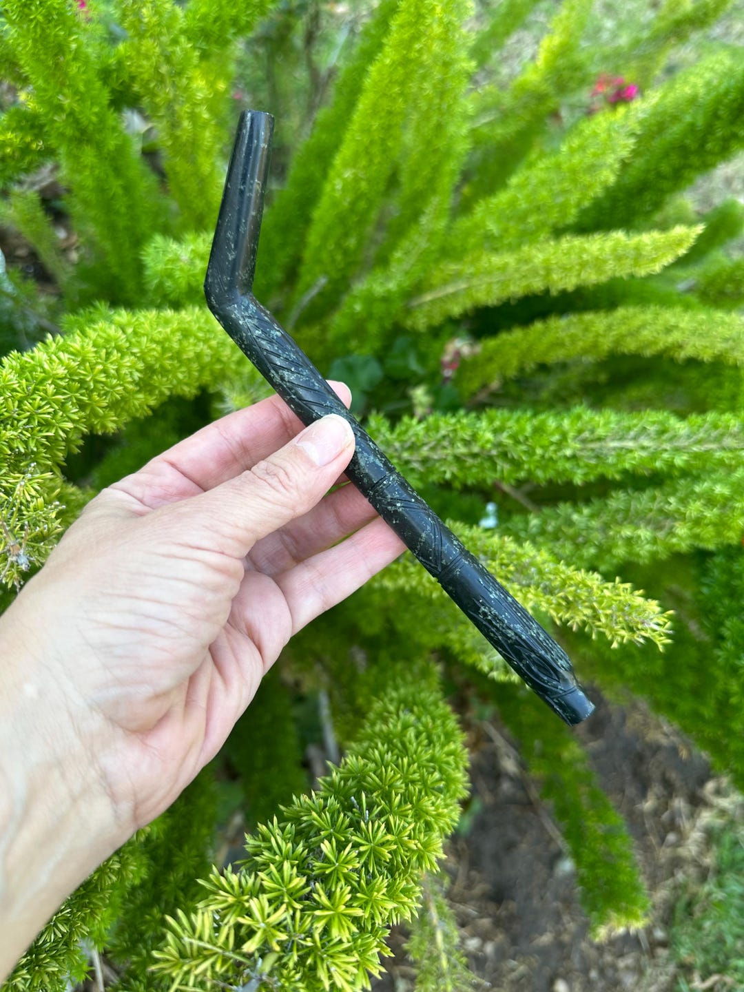 Beautiful Handmade Shipibo Snake Head Serpentine Stone Tepi - Etsy