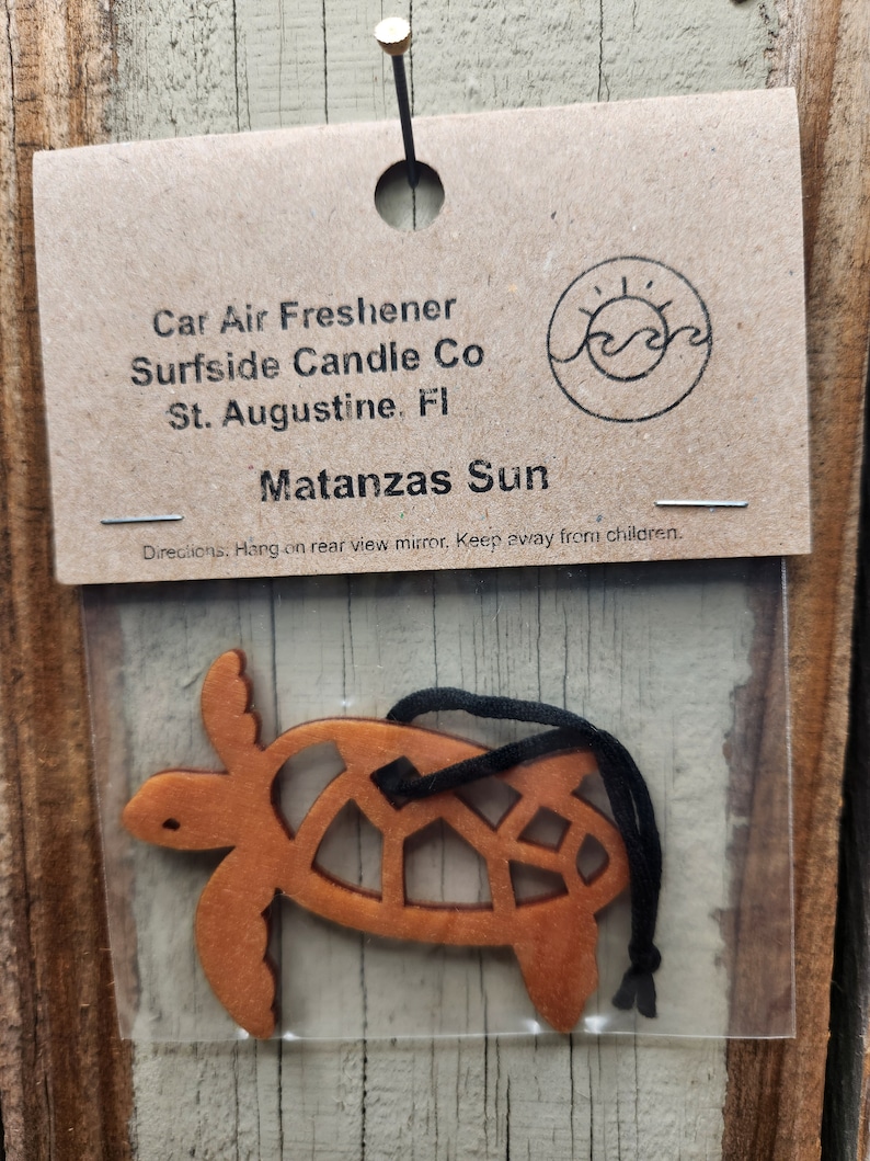 Sea Turtle Car Air Freshener Wood Diffuser Refillable Eco-friendly - Etsy