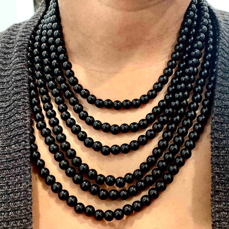 Multi Strand Beaded Necklace - Etsy