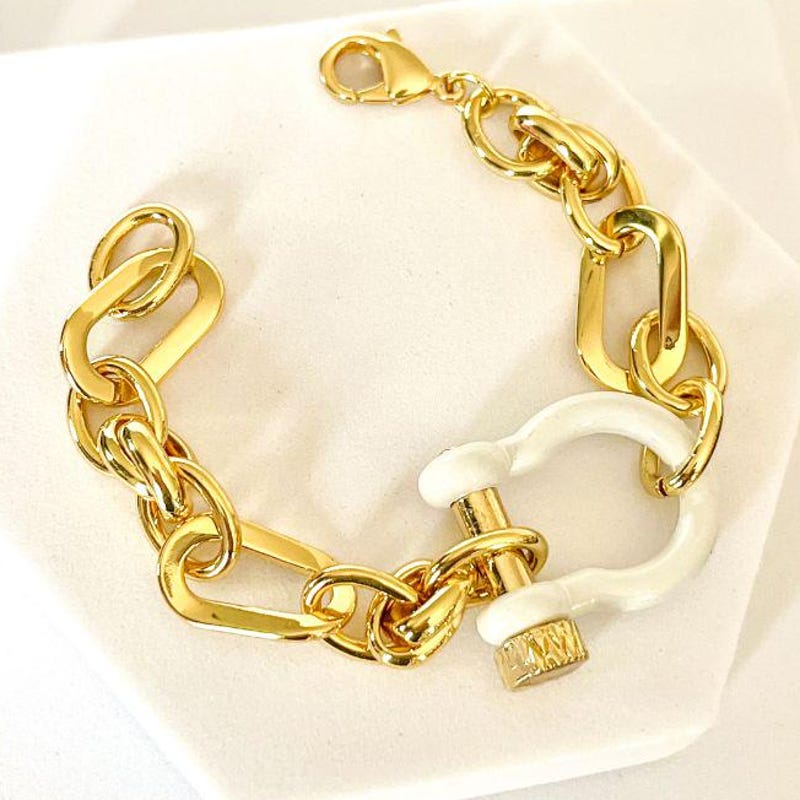 Bulky Gold Bracelets - Etsy