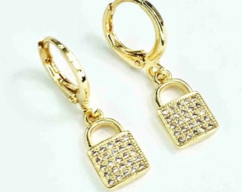 Padlock Earring - Etsy
