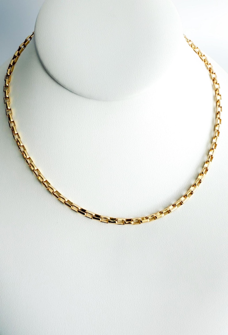 18k Gold Filled Rolo Chain Necklace | Minimalist Cable Chain - Etsy
