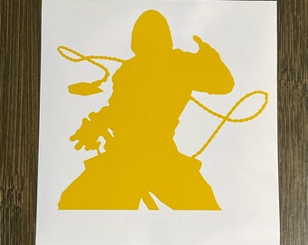 Scorpion Decal Inspired by Mortal Kombat - Etsy