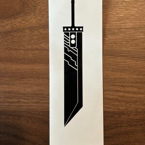 Final Fantasy 7 - Cloud Strife’s Buster Sword, Vinyl Decal - Etsy