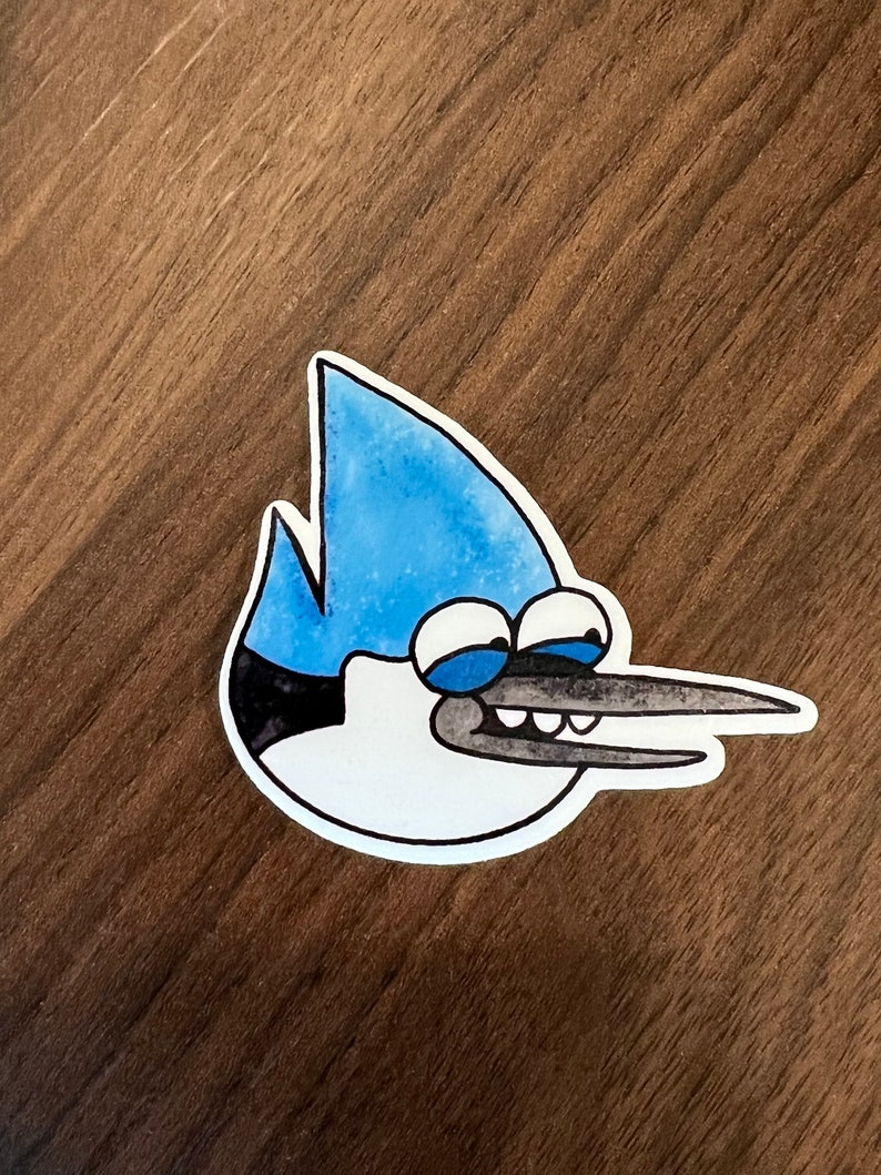 Mordecai Laughing Mordecai Regular Show Glossy Vinyl - Etsy.de