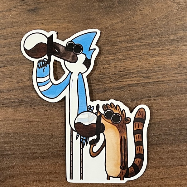 Regular Show Coffee Sticker - Etsy