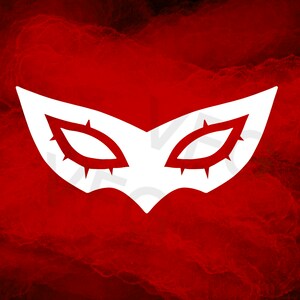 Persona 5 Jokers Phantom Thief Mask Vinyl Decal - Etsy
