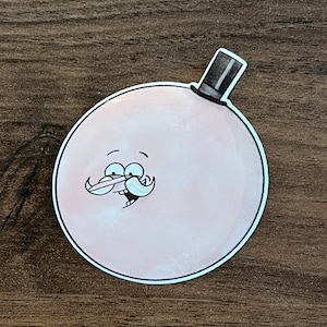 Pops Face - Regular Show Vinyl Sticker - Etsy