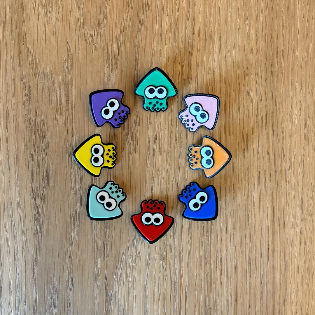 Splatoon Inkling Squid Icon Pin - Etsy