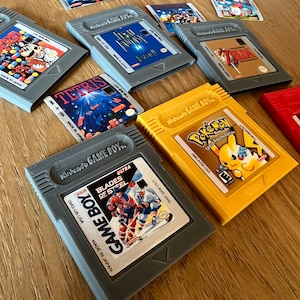 Game Boy Retro Video Game Cartridge Fridge Magnets - Full Scale Cart ...