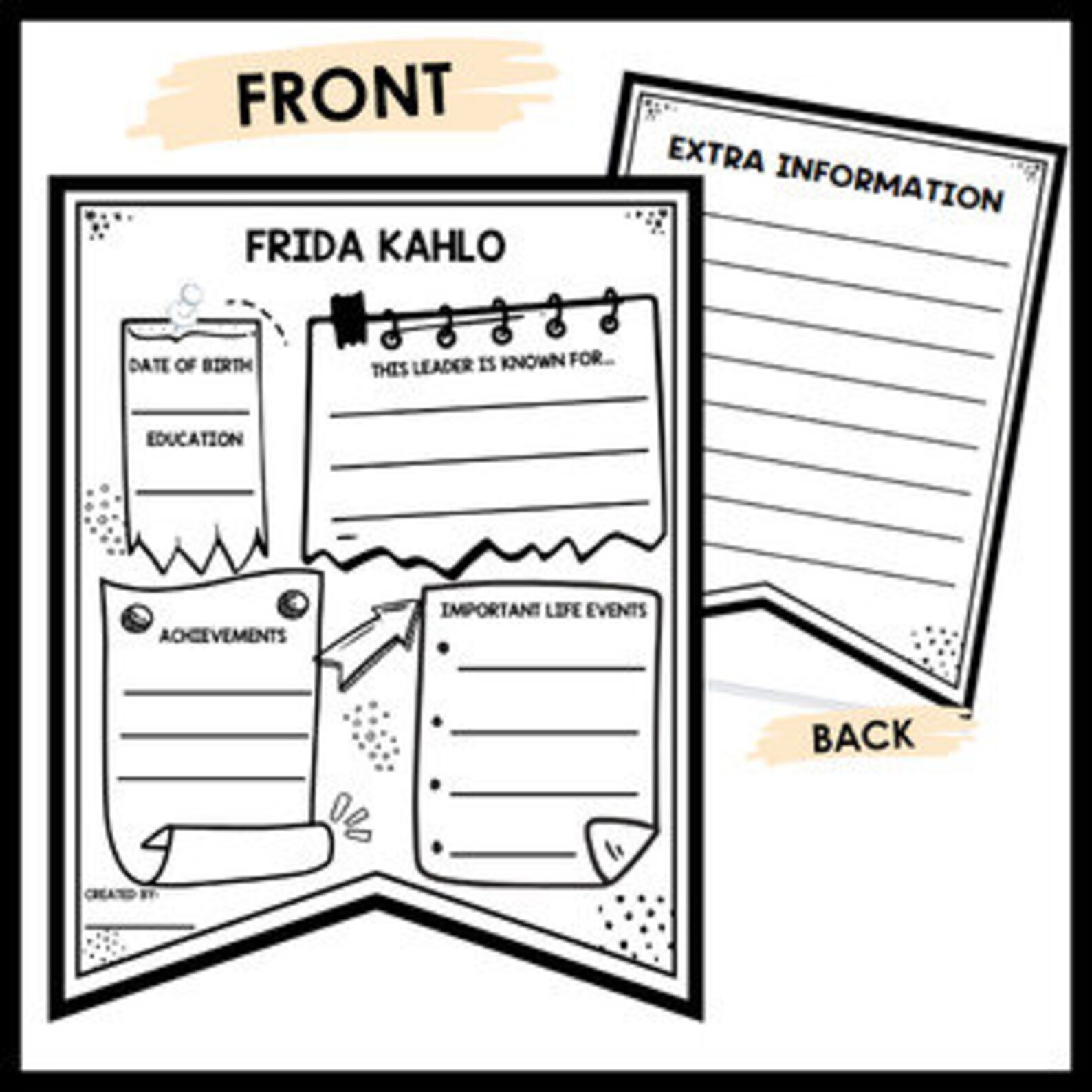 Women's History Month Bulletin Board Biography Writing Activity Pennant ...