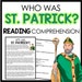 Who Was St. Patrick Reading Comprehension Passage & Questions March St ...