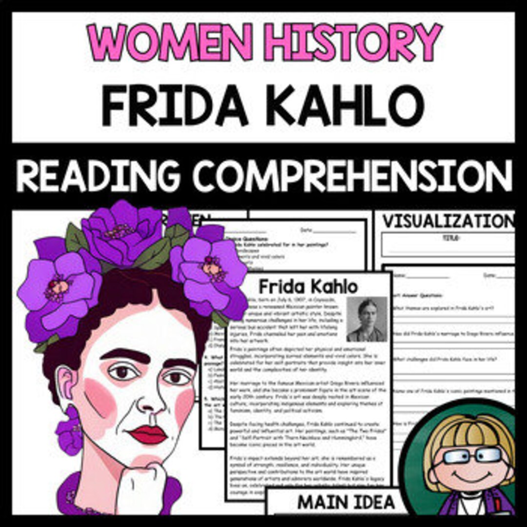 Frida Kahlo Biography Women's History Month Reading Comprehension ...
