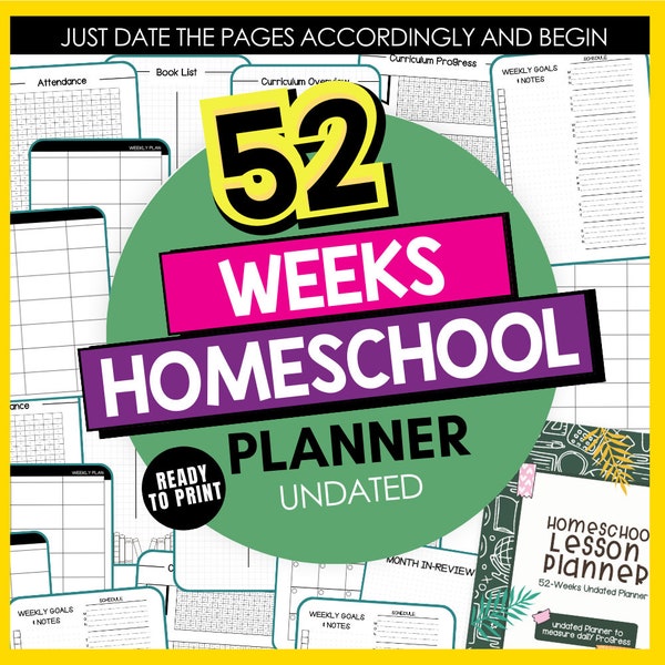 Homeschool Planner - Etsy