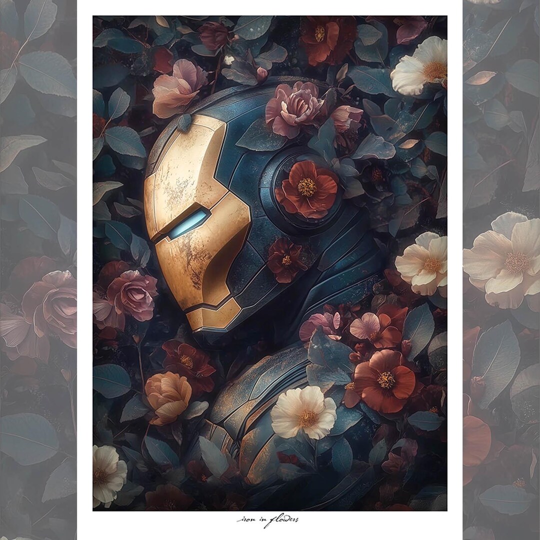 Iron Man Print, Poster, Avengers Poster, Ironman Helmet - Etsy