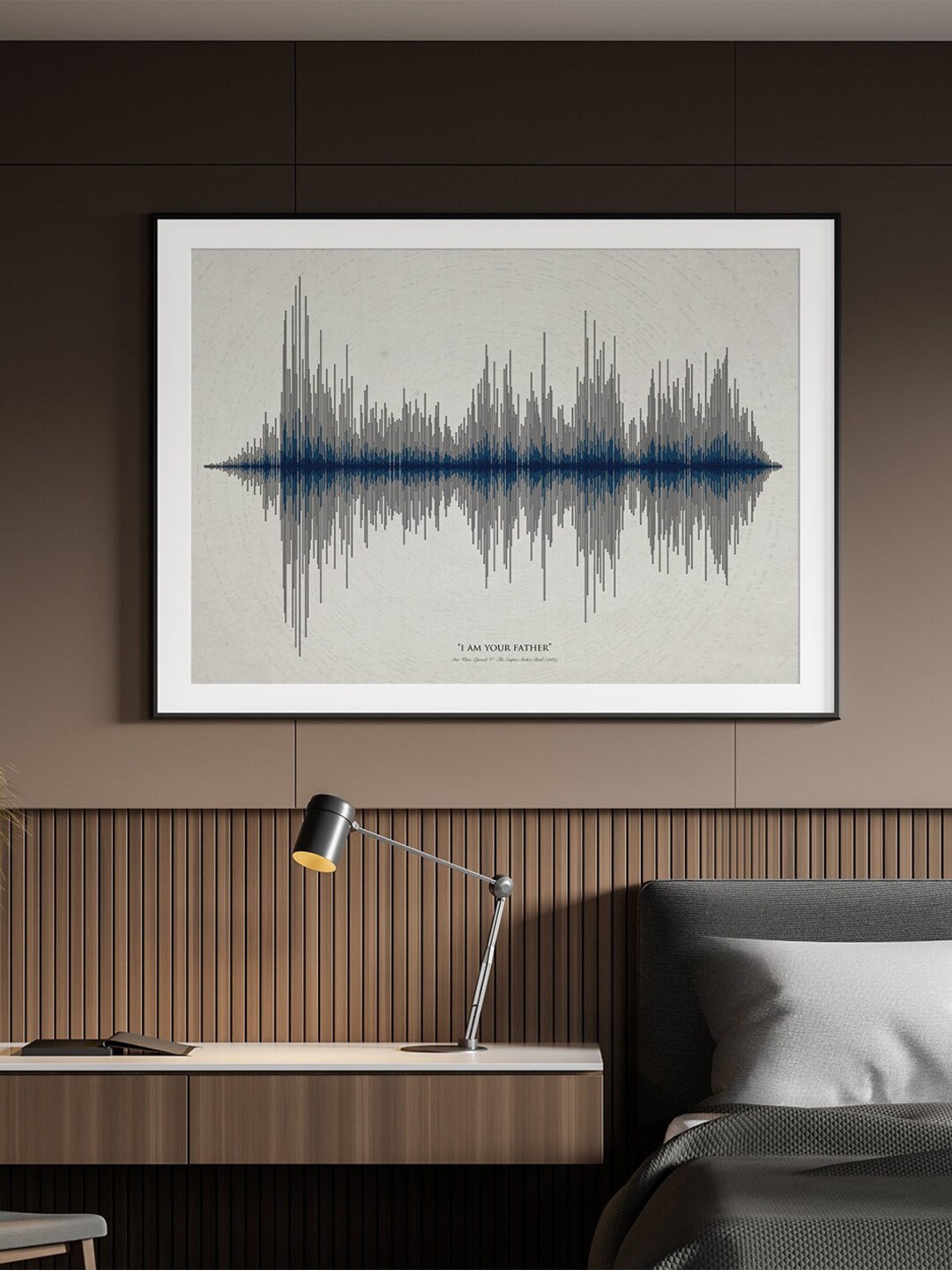 Soundwave Art | Vader I Am Your Father (star Wars) | Music Wall Art ...
