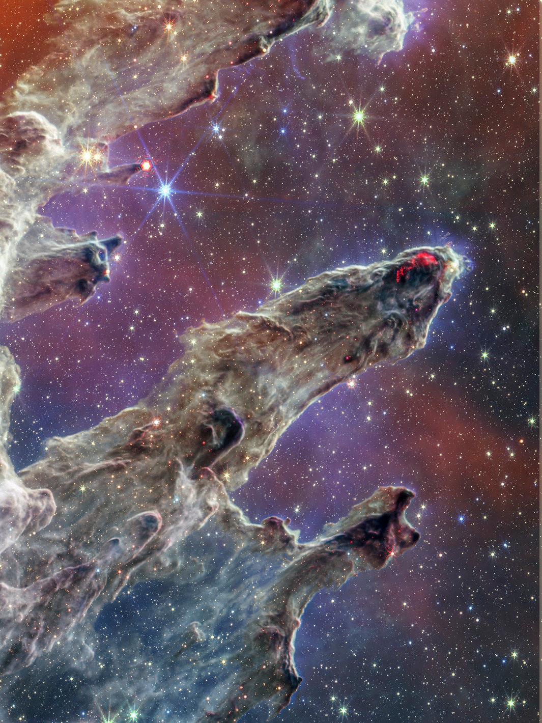 Pillars of Creation | M16 Eagle Nebula, NGC 6611, Nircam and MIRI ...