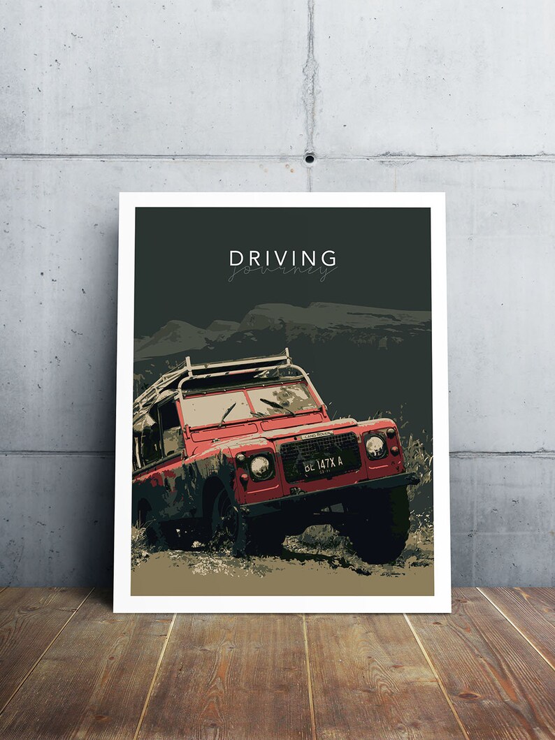 Land Rover DEFENDER 90, 1994 NAS, Car Art Print, Off-road Legend ...